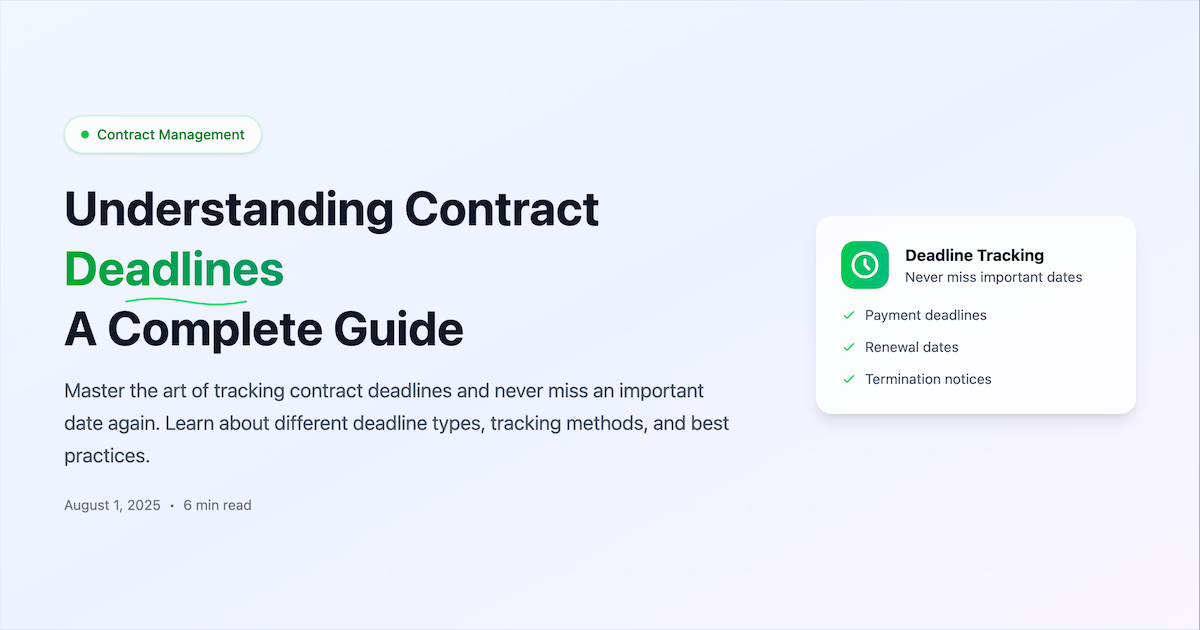 Understanding Contract Deadlines: A Complete Guide | Accordo