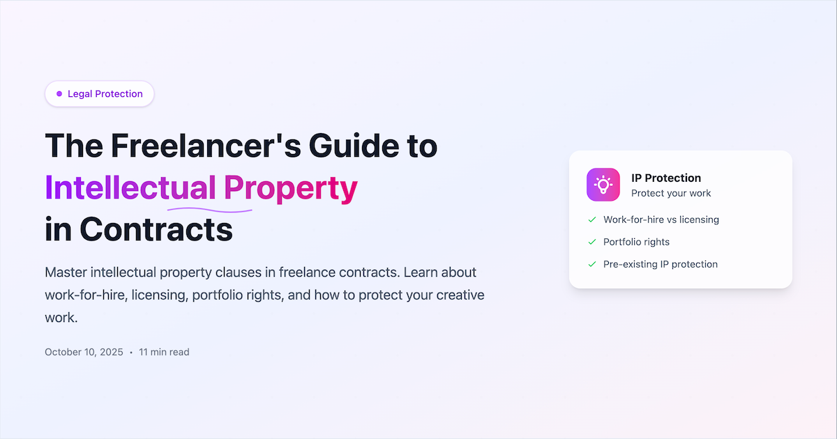 The Freelancer's Guide to Intellectual Property in Contracts | Accordo