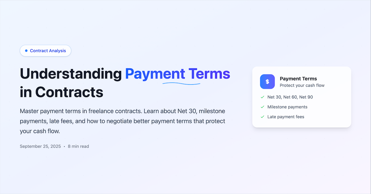 Understanding Payment Terms in Contracts: A Freelancer Guide | Accordo